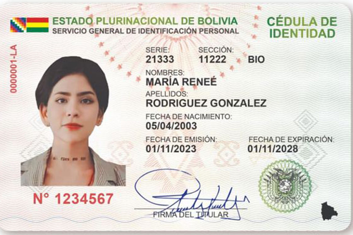 T Informas Bolivia | Gobierno asegura que la nueva cédula de identidad ...